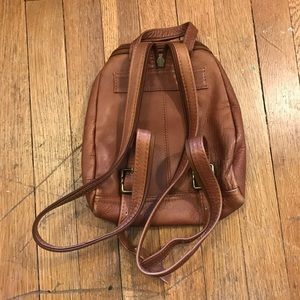 Bags | Vintage Authentic Leather Mini Backpack | Poshmark